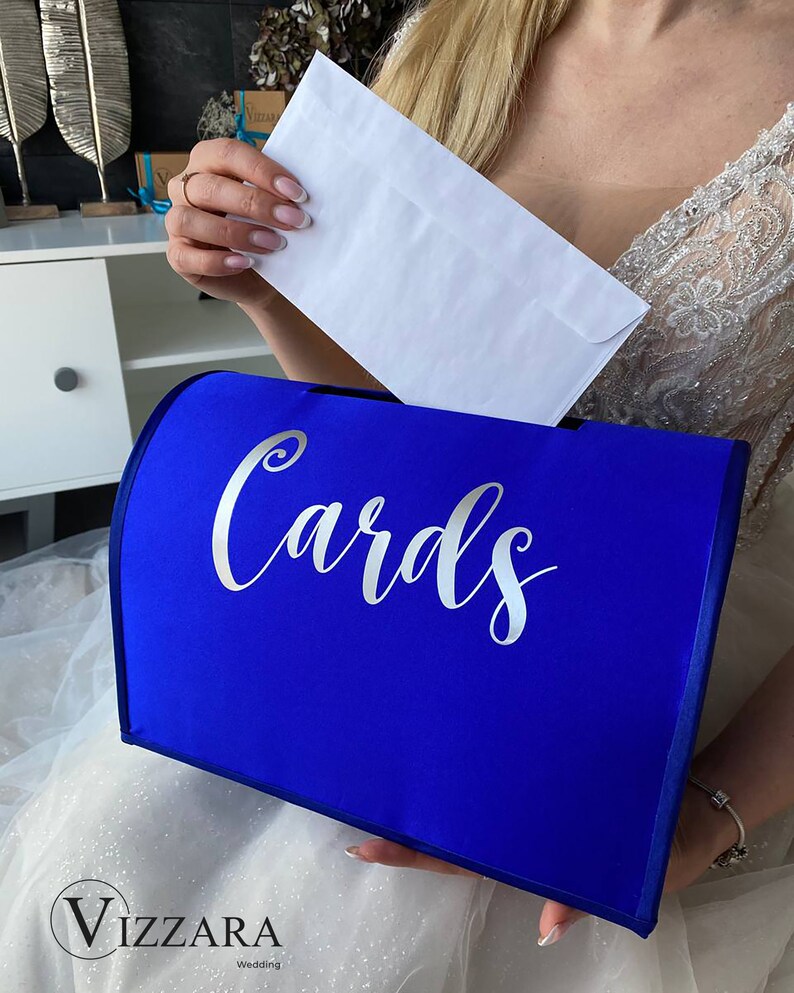 Card Box for Wedding Royal Blue Wedding Wedding Card Box - Etsy