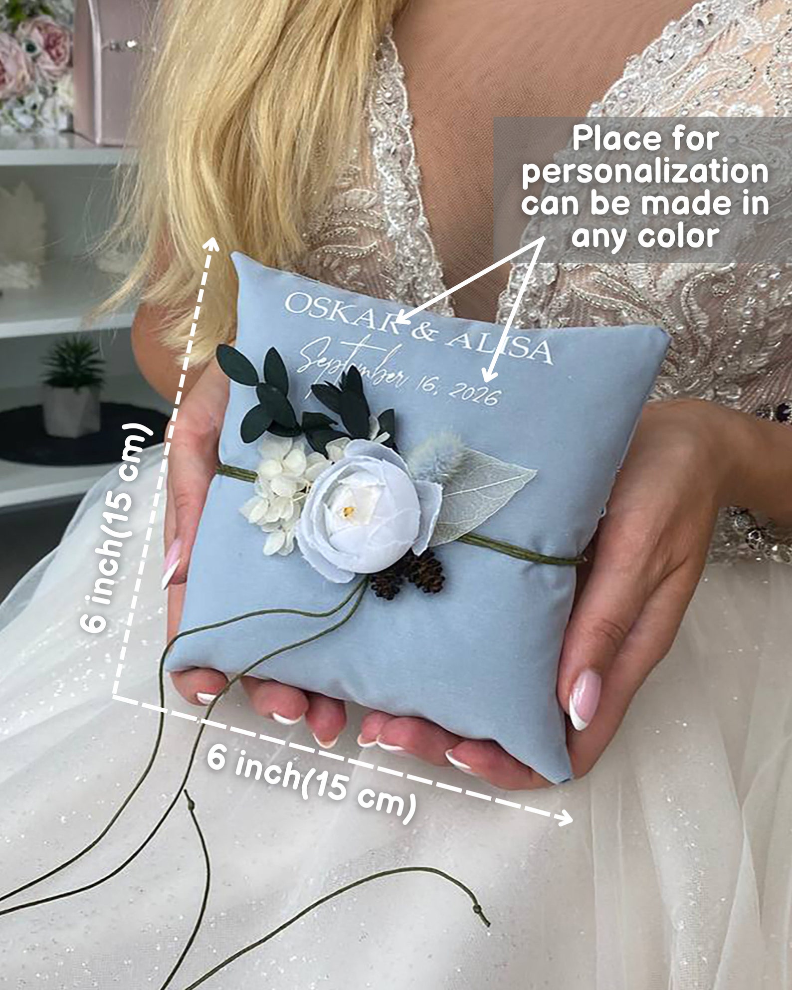 Card Box Wedding Dusty Blue Wedding, Personalized, Wedding Card Box ...