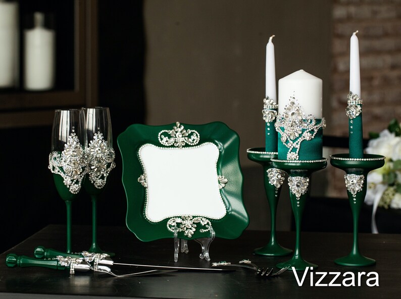 Wedding Card Box Emerald Green Wedding Personalized Wedding Gift Boxes ...