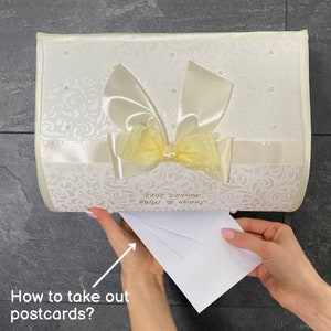 Card Box Ivory Wedding, Personalized Box, Wedding Box Ivory Wedding ...