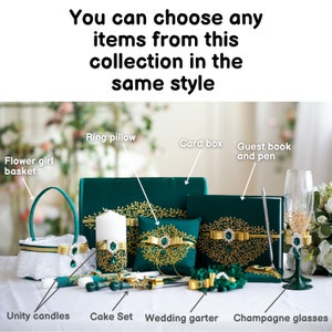 Card Box Emerald Green Wedding, Wedding Box Emerald Wedding, Сard Box ...