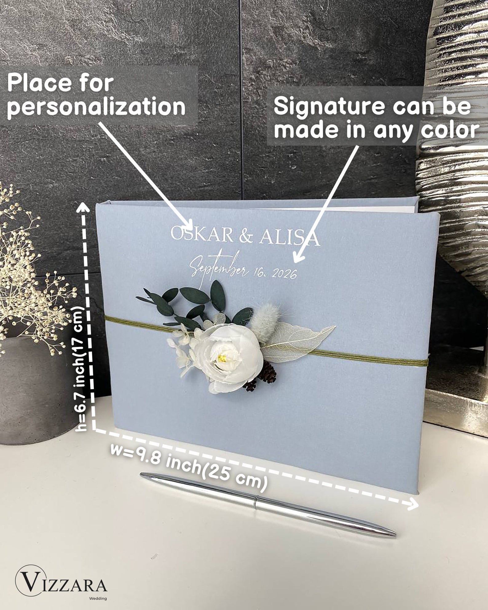 Card Box Wedding Dusty Blue Wedding, Personalized, Wedding Card Box ...