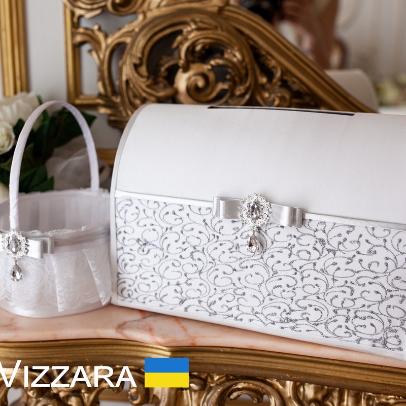 Silver Card Box - Etsy