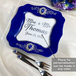 Wedding Card Box Royal Blue and Silver Wedding, Personalized, Card Box ...