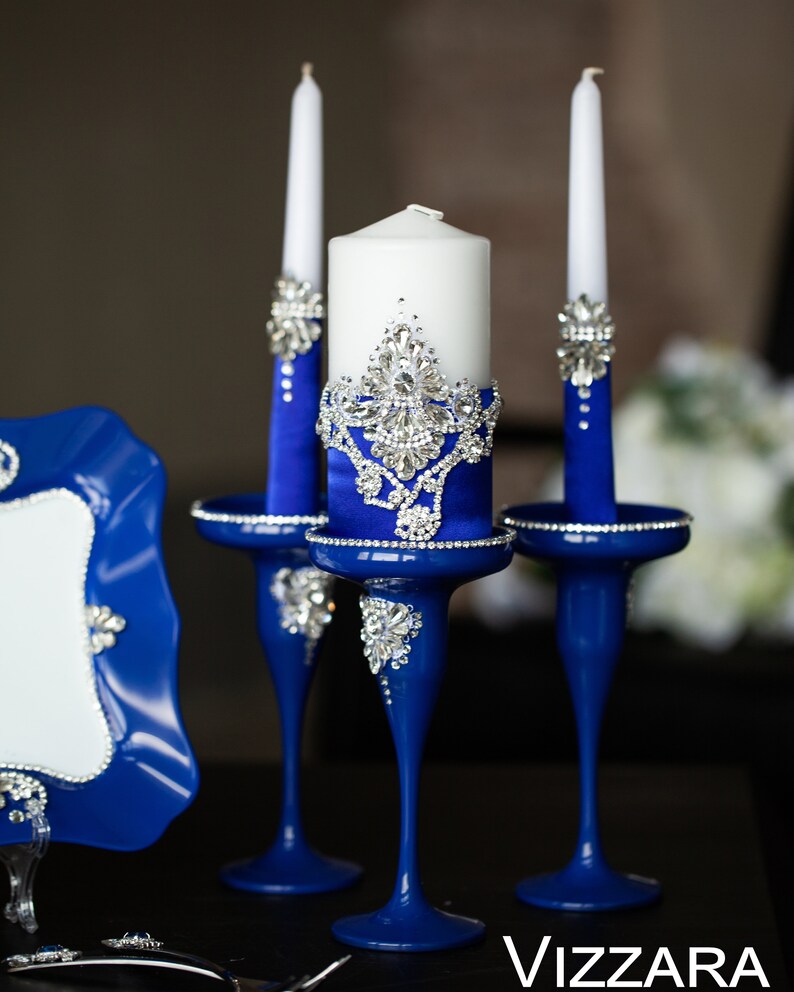 Cake Server Royal Blue Weddings Cake Servers Sets Personalized - Etsy