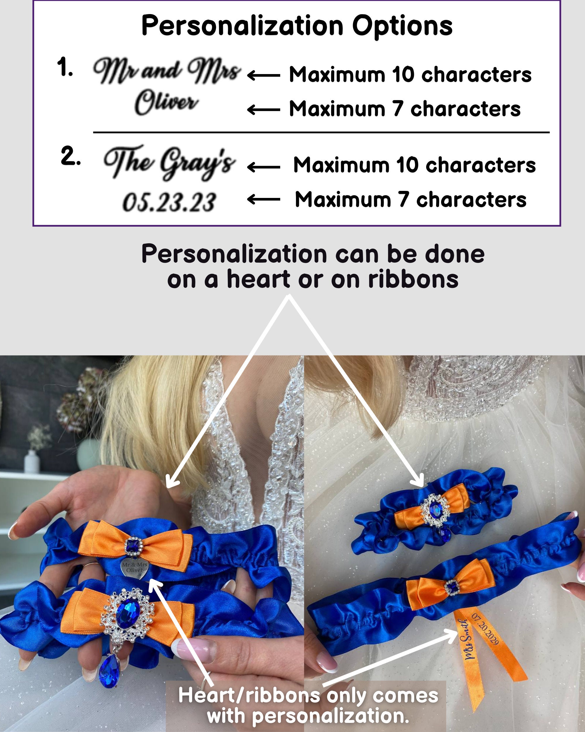 Wedding Plate Royal Blue and Orange Wedding, Personalized Plate, Cake ...