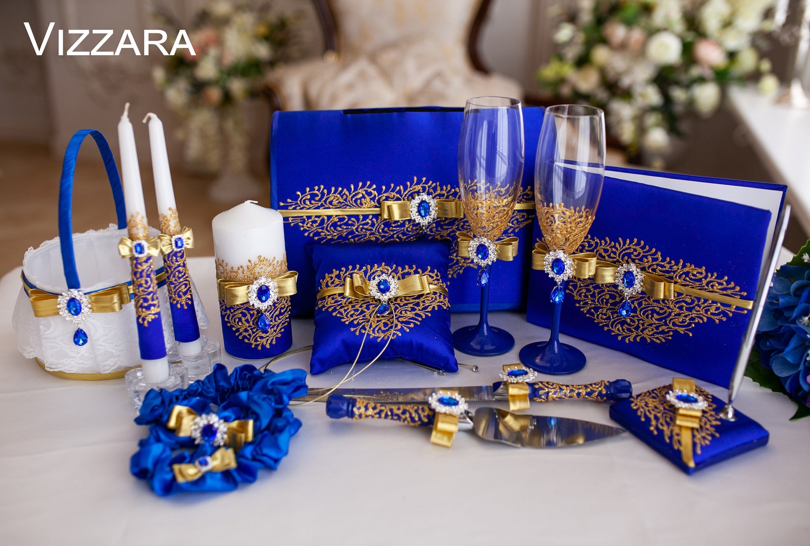 Plates for Wedding Royal Blue and Gold Weddings Personalized Weddings ...