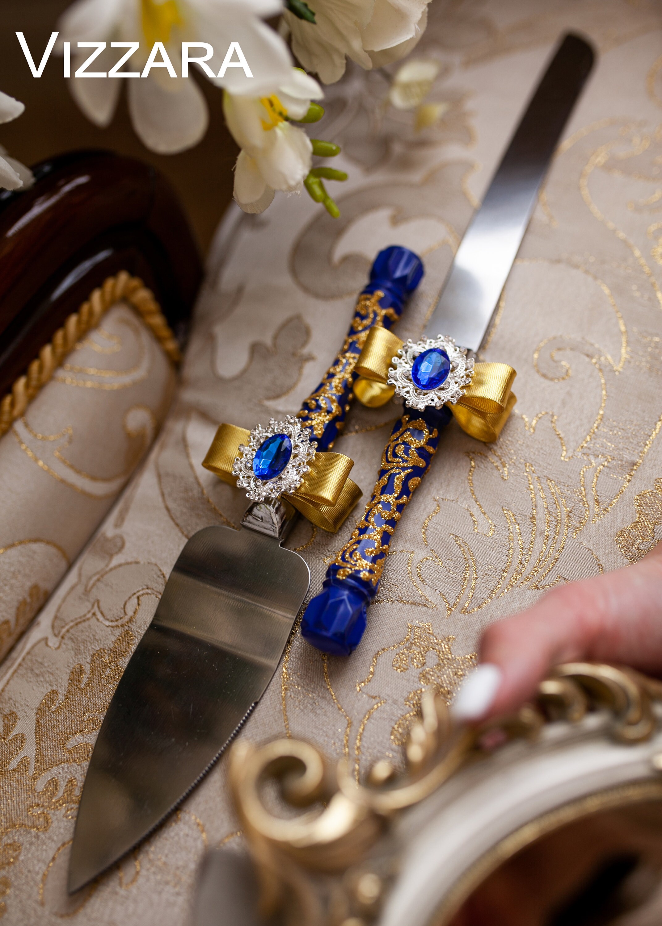 Plates for Wedding Royal Blue and Gold Weddings Personalized Weddings ...