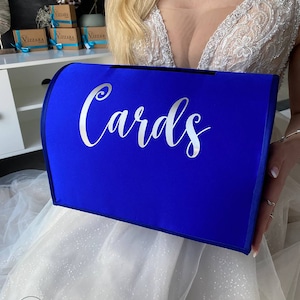Card Box for Wedding Royal Blue Wedding, Wedding Card Box Royal Blue ...