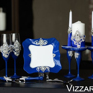 Cake Server Royal Blue Weddings Cake Servers Sets Personalized Royal ...