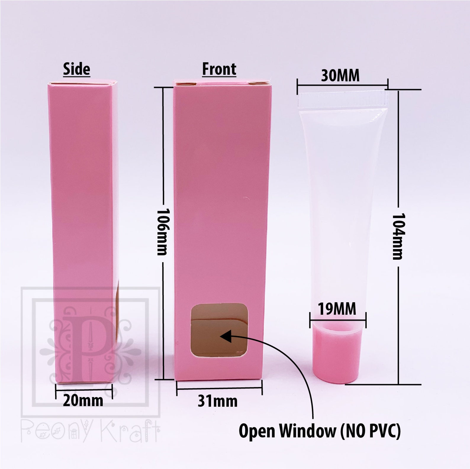 100 Boxes 15ml Lip Gloss Boxes Squeeze Tube Boxes Perfume - Etsy