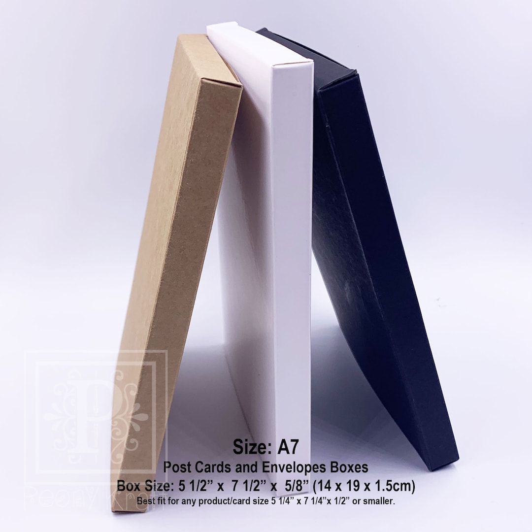 100 Boxes - Size A7 Post Card Boxes, Greeting Cards Boxes, Notecards ...