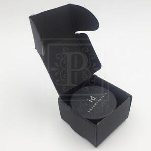 100 Small Square Ointment Boxes, Lip Balm Boxes, Jewelry Boxes, Black ...
