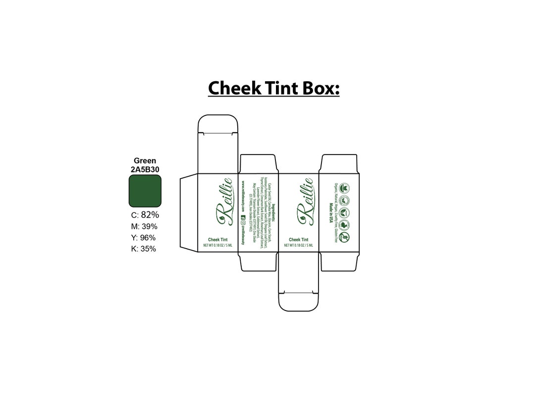 Custom Listing for Lina 100 Cheek Tint Packaging Boxes With ...
