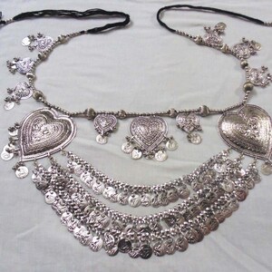 Tribal Fusion Bellydance Belt , Hip Scarf Waist Jewelry Kuchi Belt ...