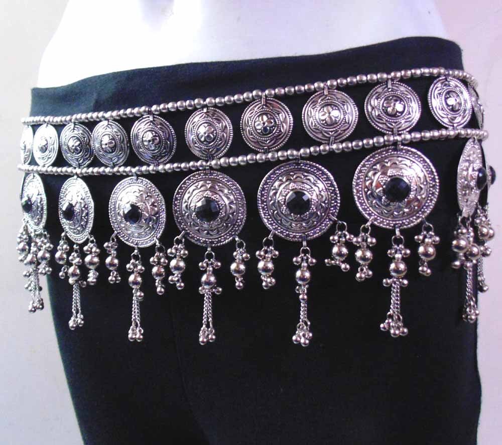 Tribal Fusion Bellydance Belt Hip Jewelry Kuchi Belt - Etsy