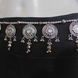 Tribal Fusion Bellydance Belt , Hip Scarf Waist Jewelry Kuchi Belt ...