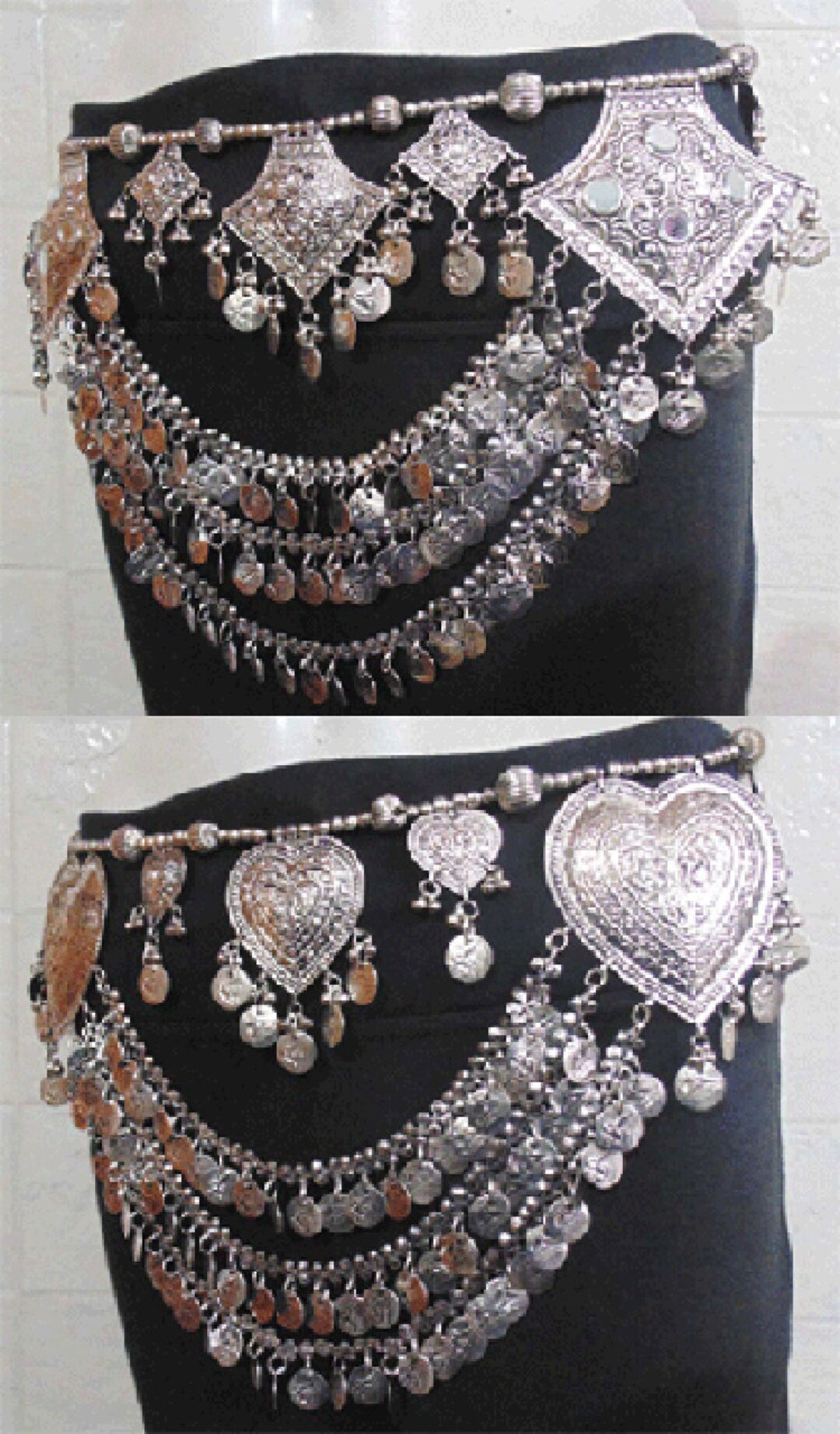 1-lot-tribal Fusion Bellydance Belt , Hip Waist Jewelry Kuchi Belt ...
