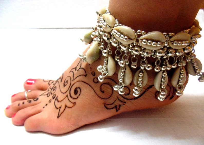AnkletCowries AnkletBelly Dance Anklet Anklet | Etsy