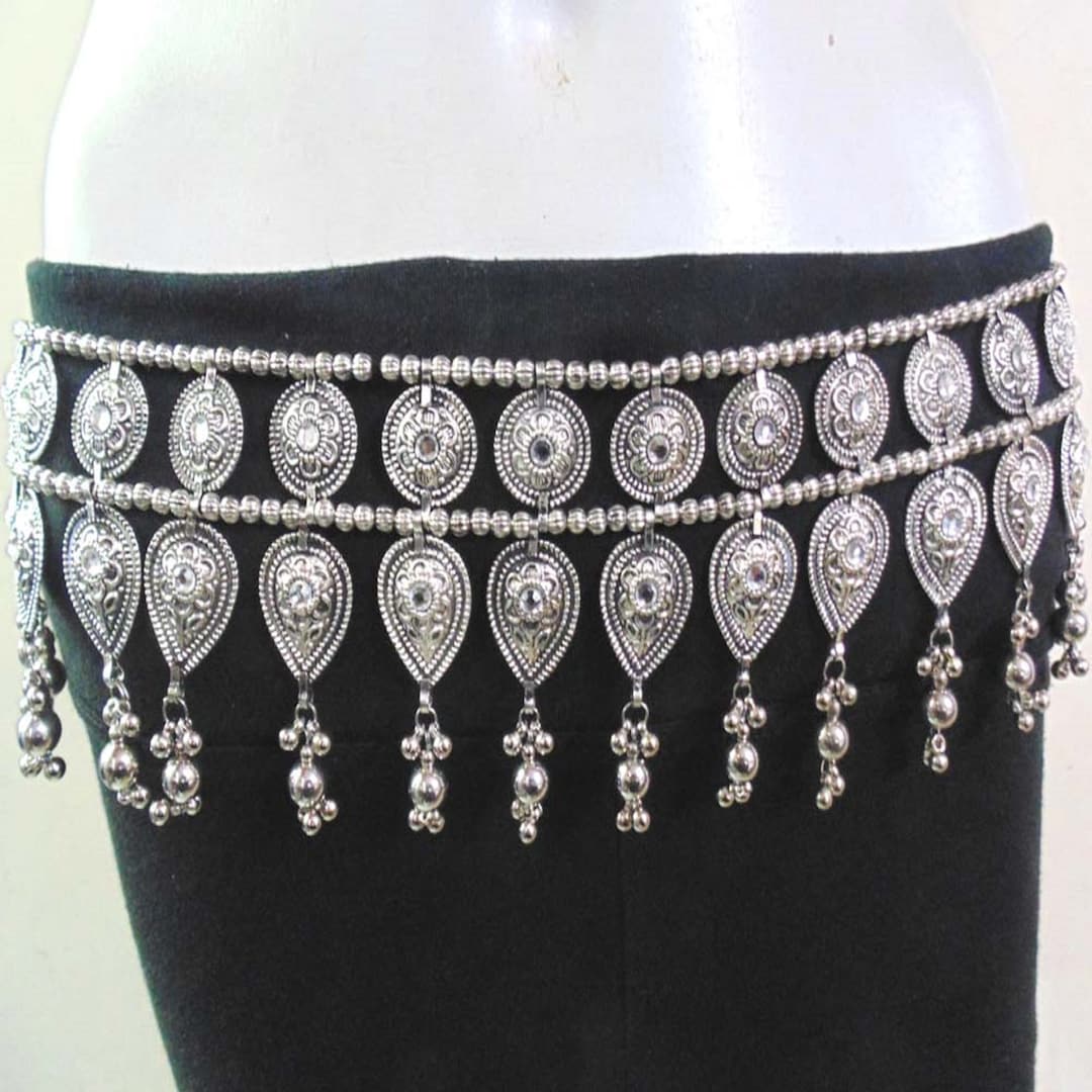 Tribal Belly Dance Belt , Gypsy Boho Hippie Kuchi Belt , Belly Dancing ...