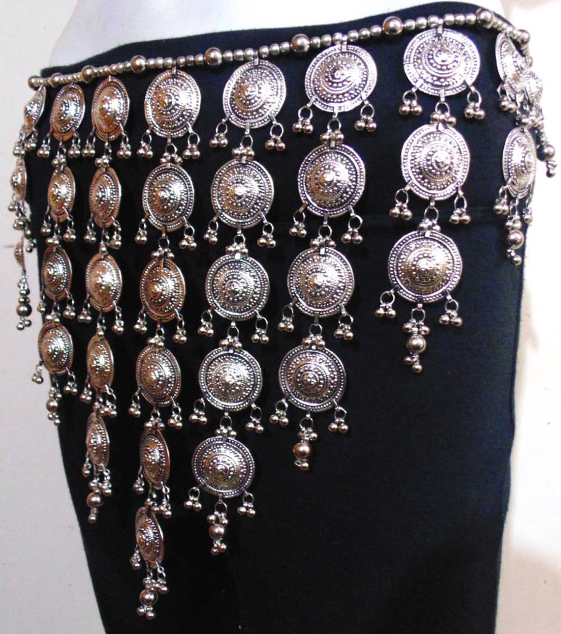 Tribal Fusion Bellydance Belt Hip Waist Jewelry Kuchi Belt - Etsy