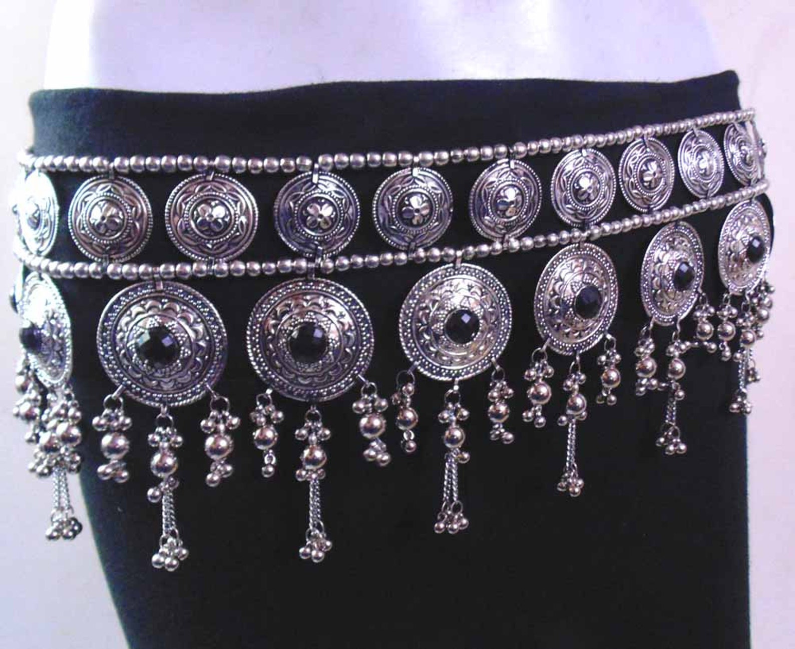 Tribal Fusion Bellydance Belt , Hip Jewelry Kuchi Belt , Ethnic Belt ...
