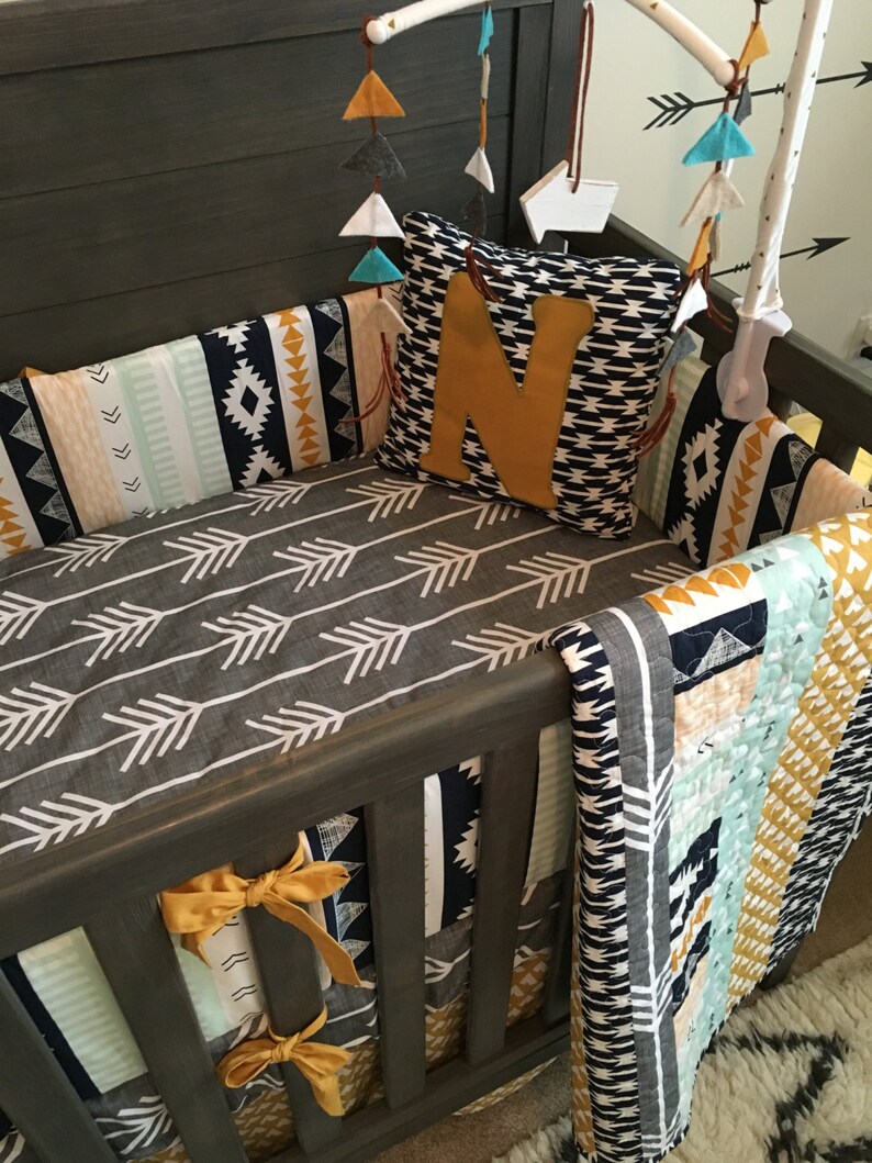 The Noah Collection Rustic Crib Bedding Baby Bedding Boy Etsy