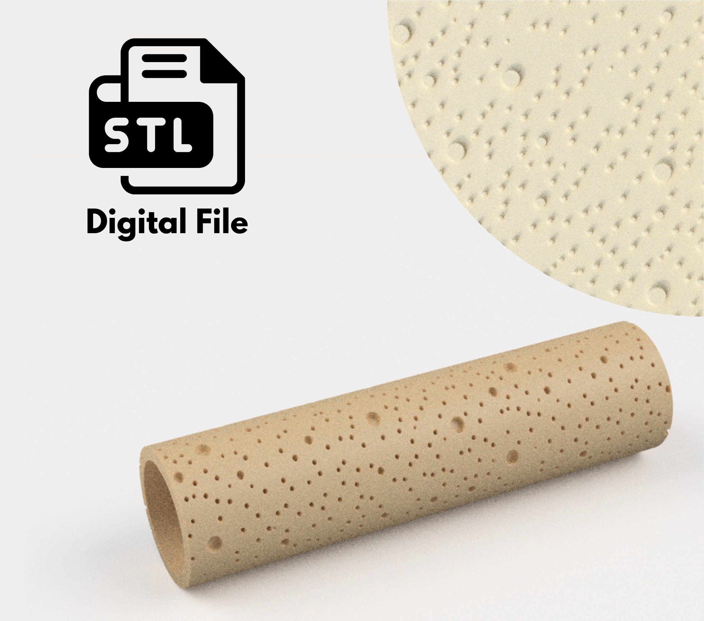 Dots Texture , Digital STL File 3D Printing, Polymer Clay - Etsy