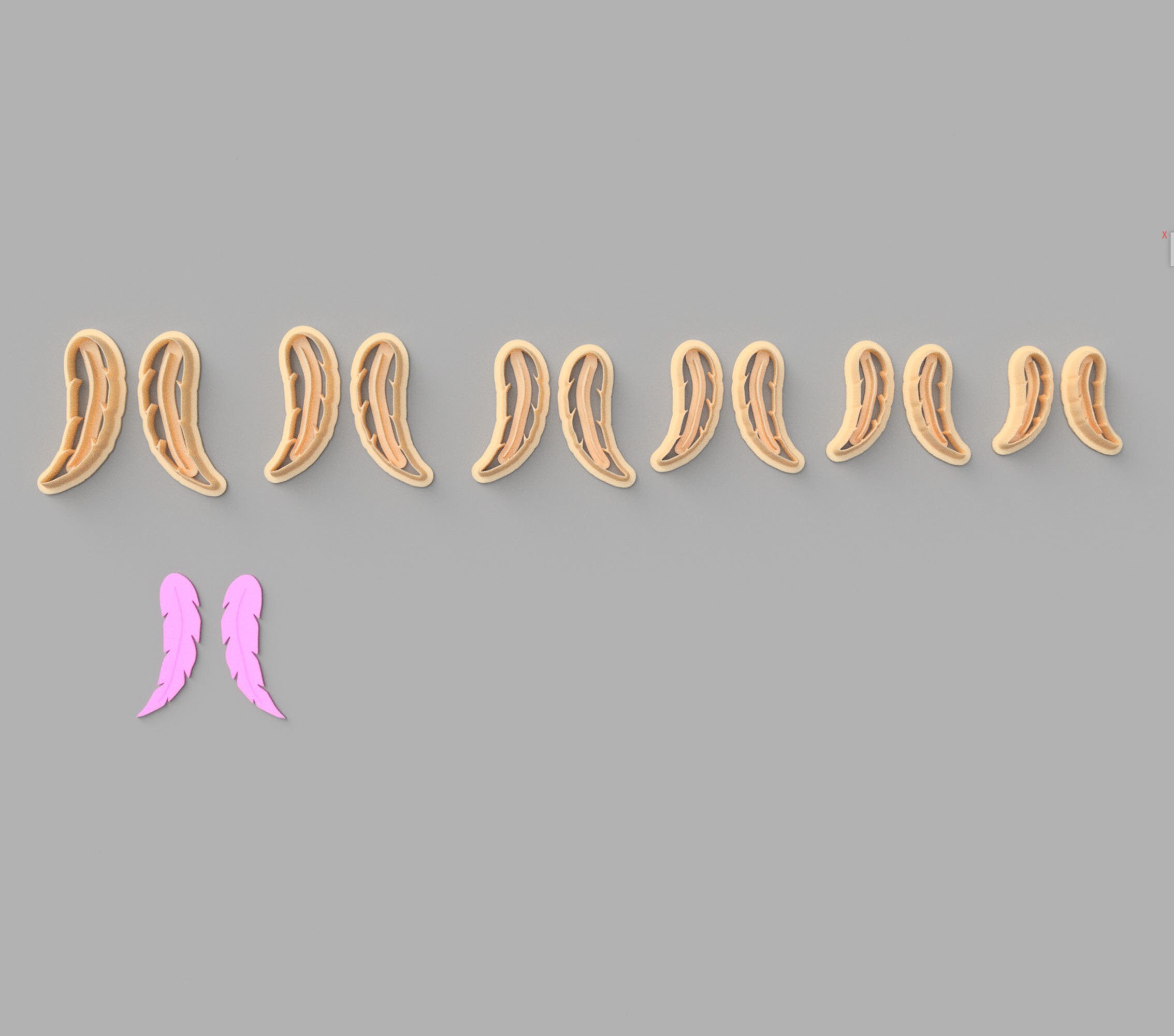 Digital STL File Feather Cutter for Polymer Clay, Clay Tools - Etsy