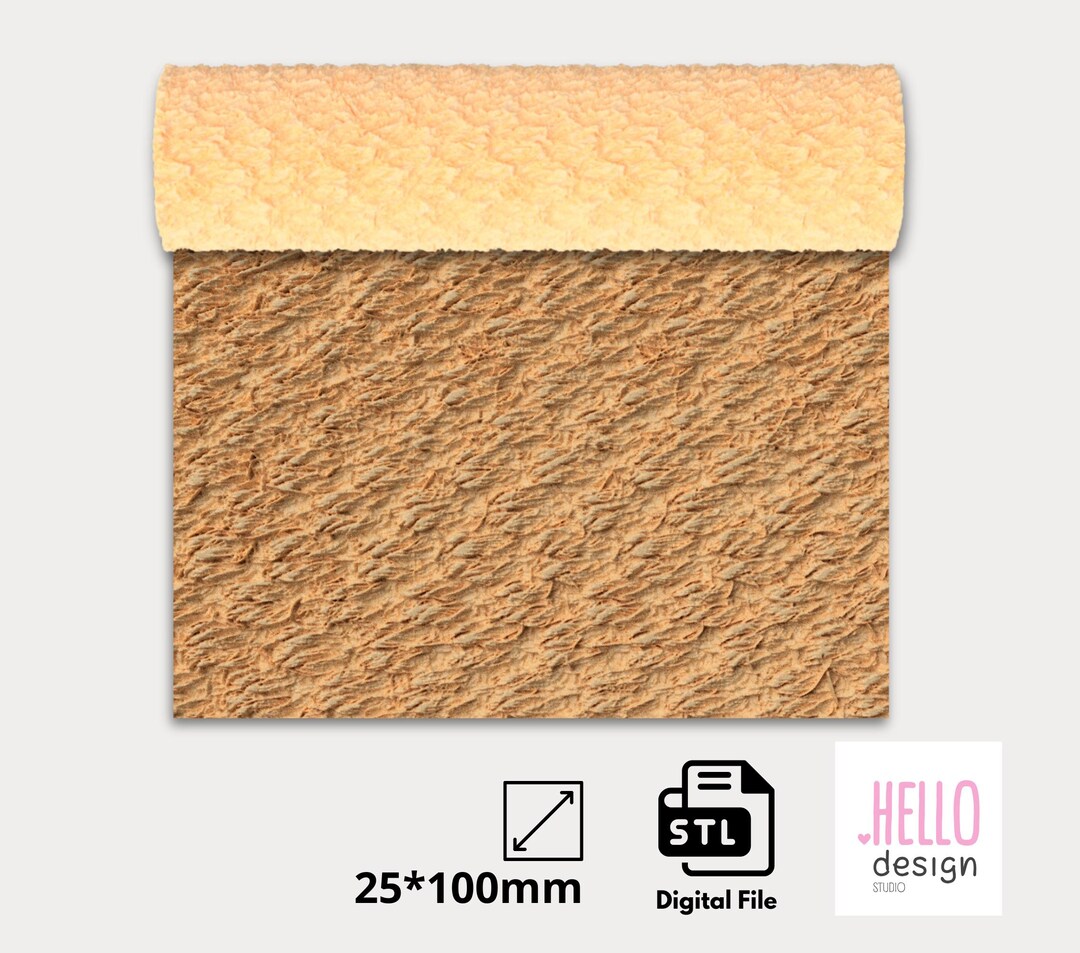 Sisal Texture Roller Digital STL File 3D Printing, Polymer Clay - Etsy