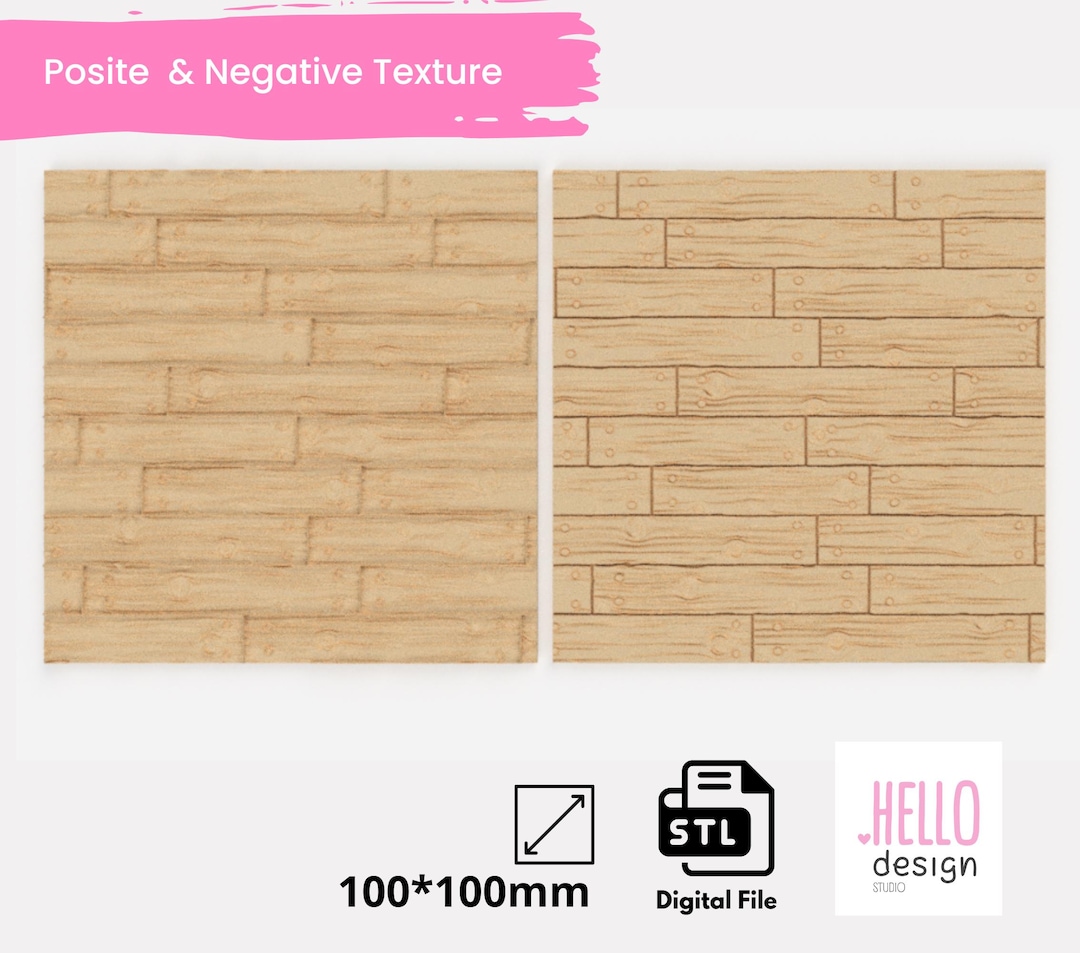 Wood Planks Flat Texture Digital STL File 3D Printing, Polymer Clay - Etsy