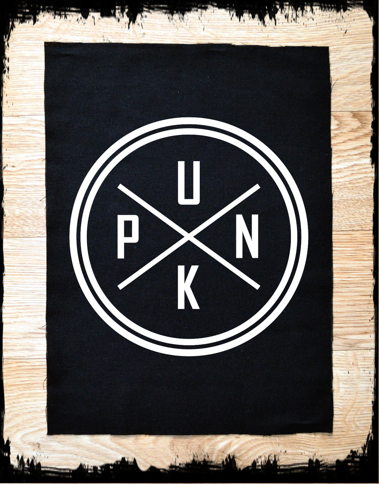 Large punk back patch large punk patch back patches punk | Etsy