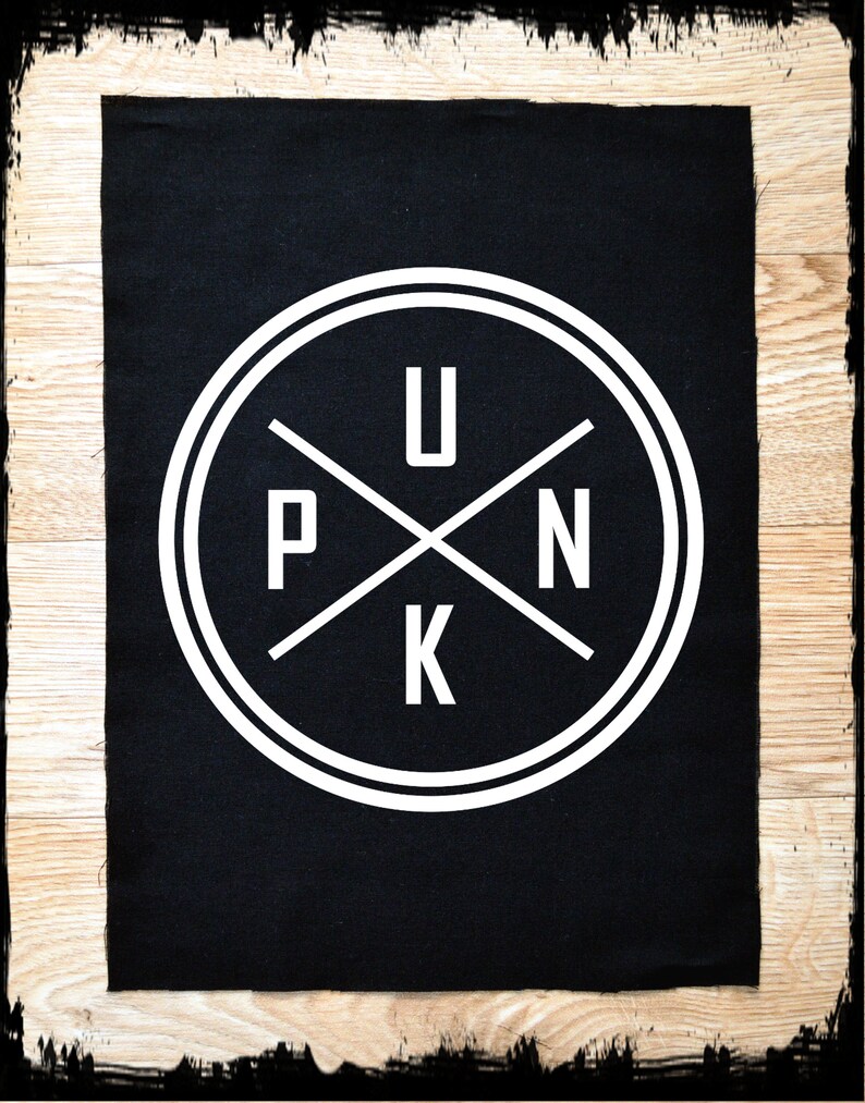 Large punk back patch large punk patch back patches punk | Etsy