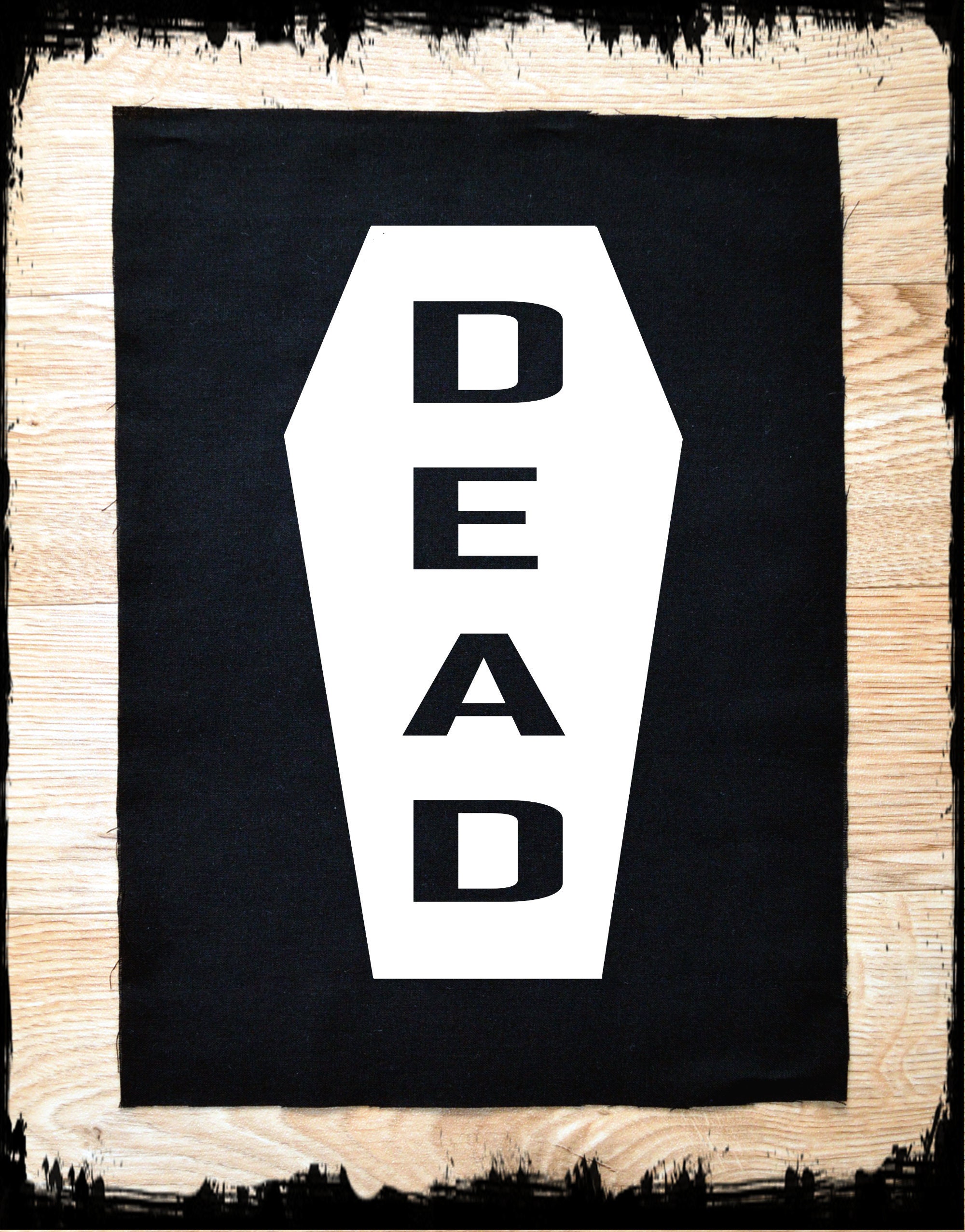 Dead Back Patch Coffin Patch Coffin Punk Patch Coffin | Etsy