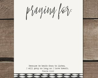 Prayer Request Notepad | Etsy