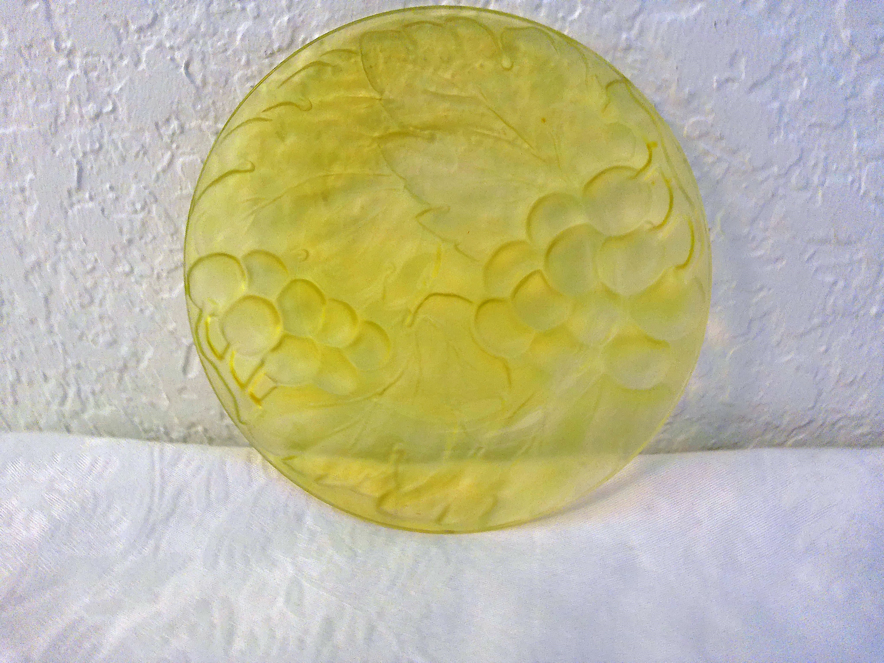 1970s Kig Pastel Frosted Glass Grape Plates, S/6 - Etsy