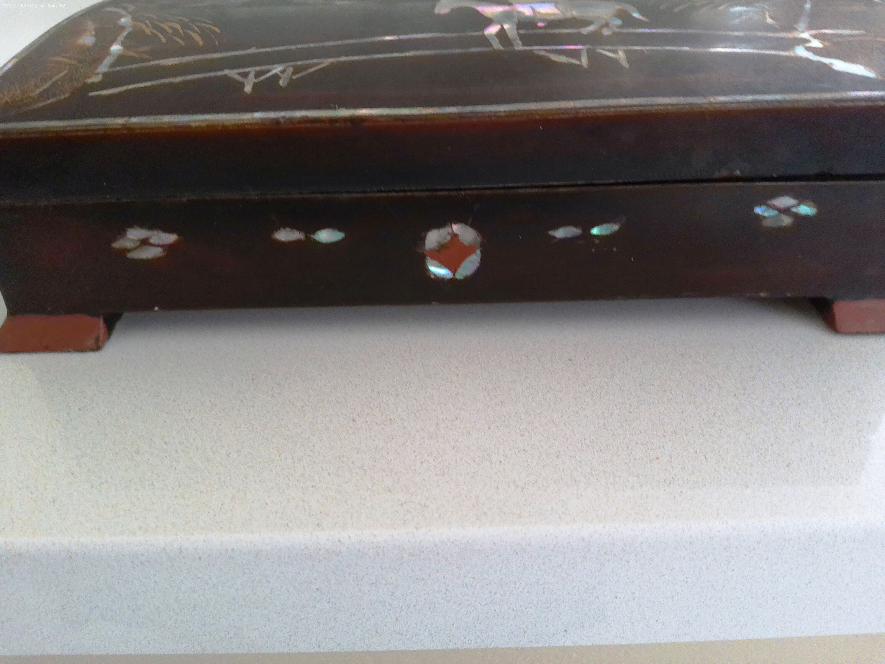 Mid-century Japanese Abalone Shell Inlaid Wood Box - Etsy