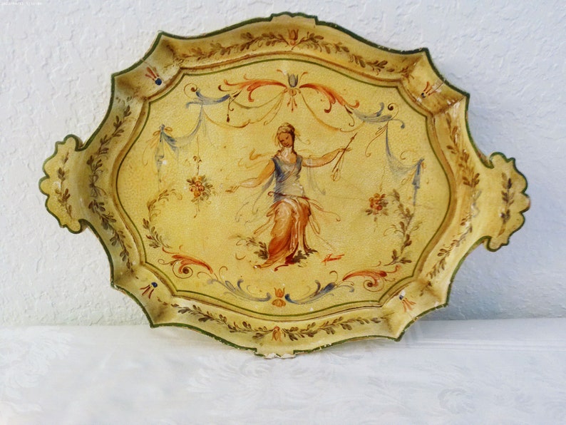Mid-century Italian Wood Dancing Lady Tray - Etsy