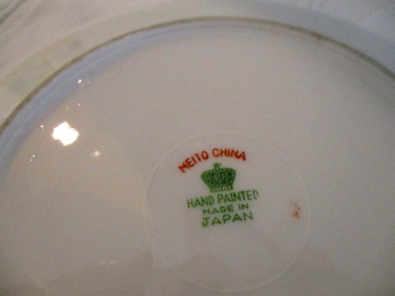 Logotipo De Meito China Vintage Hand Painted Japan Meito China Dinner