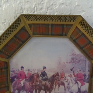 Vintage Durwin Rice Glass Decoupage Equestrian Display Plate - Etsy