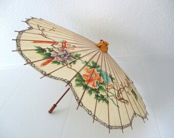 Hand Painted Parasol - Etsy