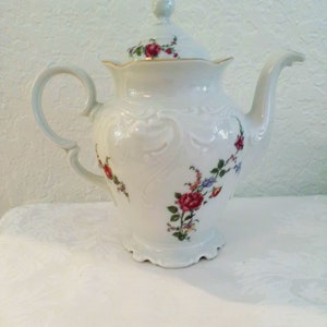 Vintage Victorian Rose Garden Tea Set, 9 Pcs - Etsy