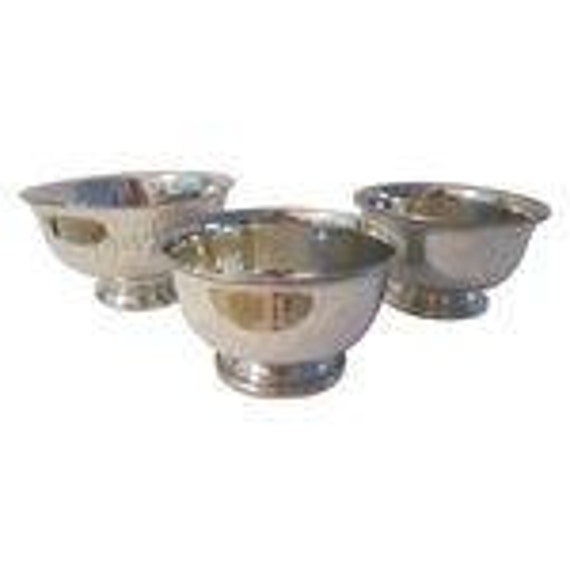 Pewter Engraved Bowls Set of 3 - Etsy