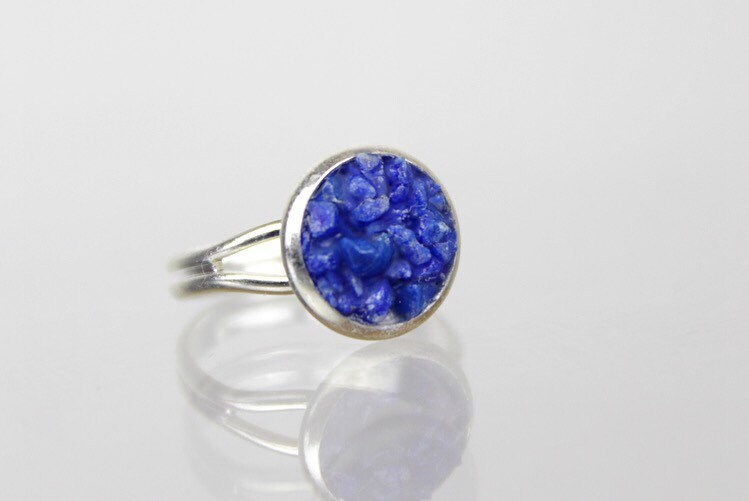 Lapis Lazuli Blue Ring - Etsy