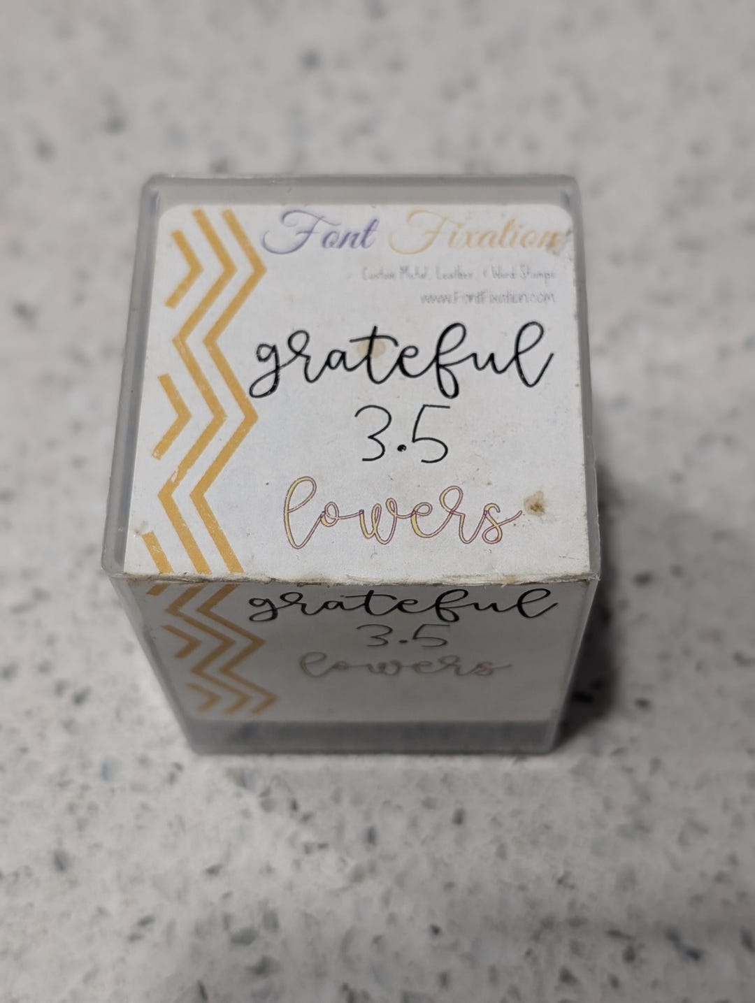 Destash Font Fixation Metal Stamp Set Grateful 3.5mm Lowers - Etsy