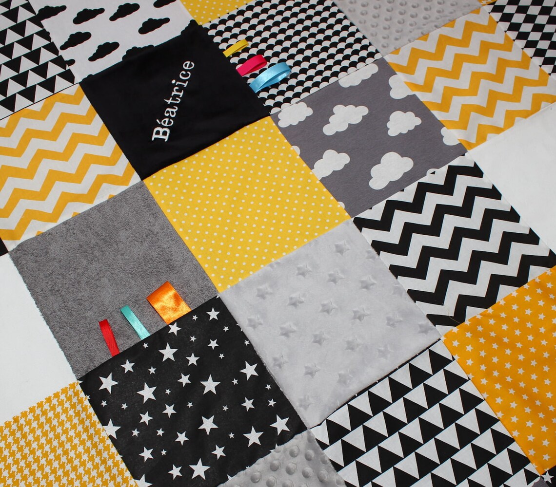 Baby Playmat Yellow Baby Blanket Montessori Play mat Baby | Etsy