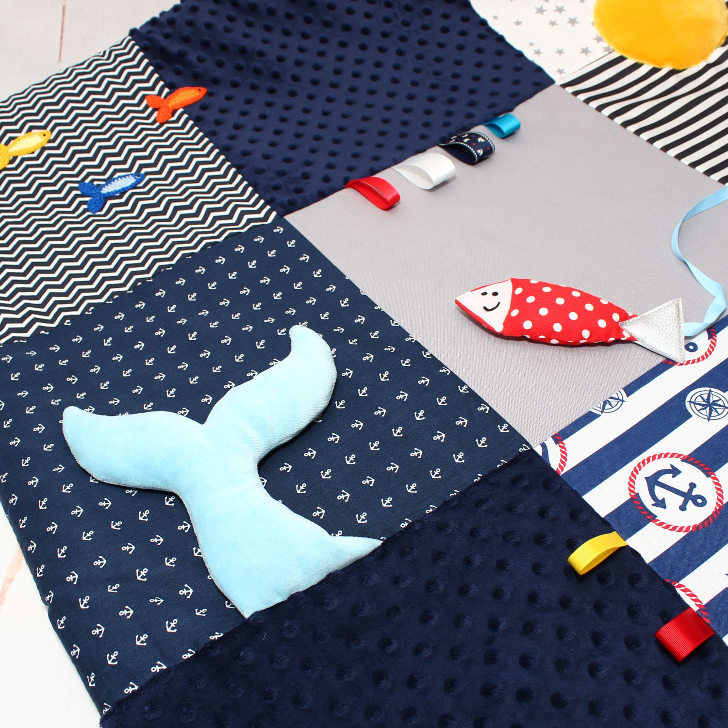 Playmat Baby, Montessori, Baby Play Rug, Nautical Nursery, Sensory Baby ...