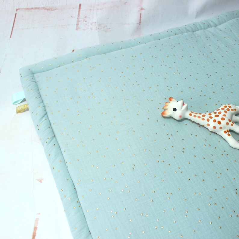 Padded Baby Play Mat, Sensory Baby Playmat, Muslin, Soft Cotton Baby ...