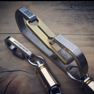 The Matón / Custom Wallet/keychain Titanium / Brass / Stainless Steels ...