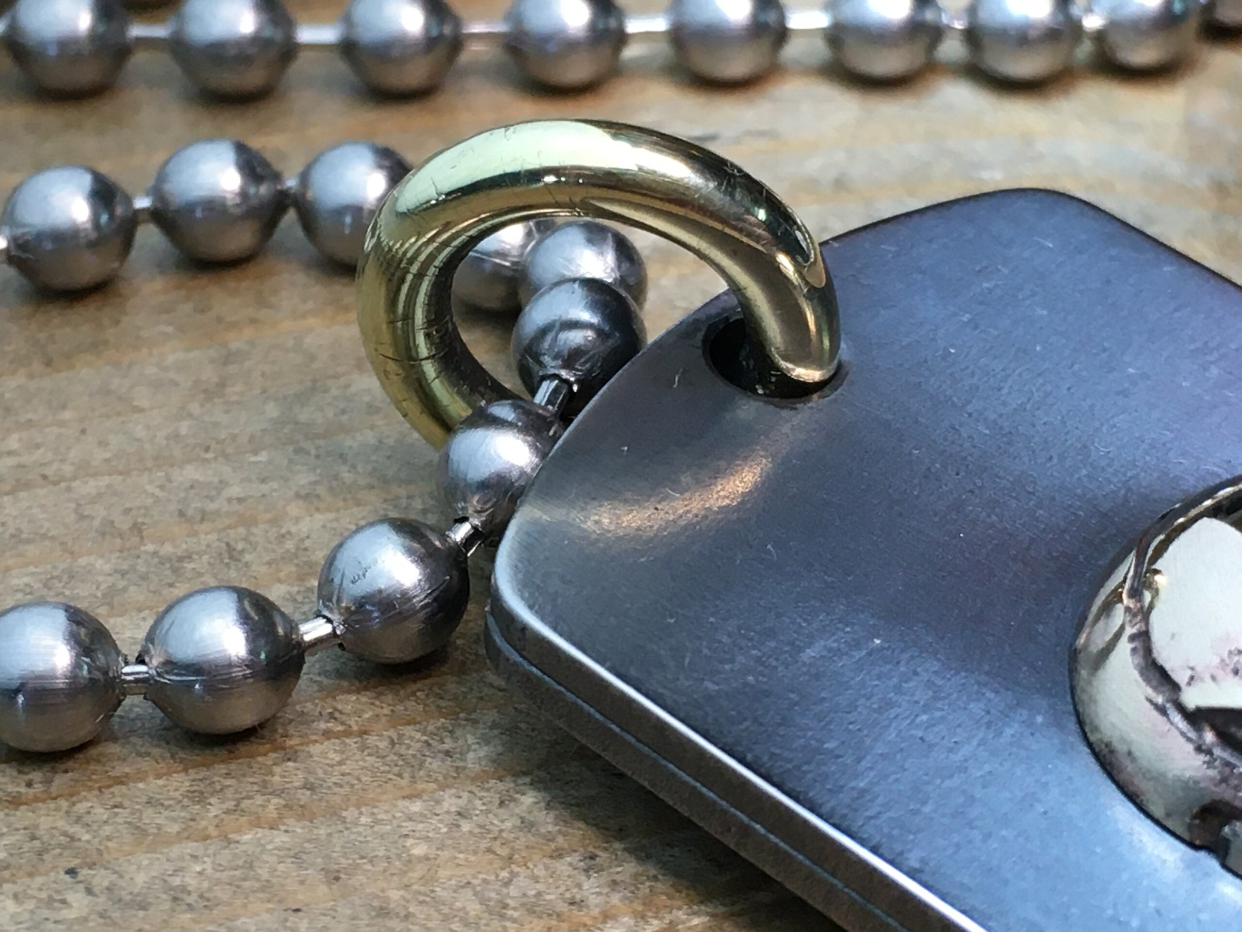 Personalized Nameplate / Titanium-Brass (Engraving Option)